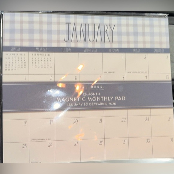 Rae Dunn | Office | Sale Nwt Rae Dunn 226 Magnetic 2 Month Calendar Pad ...
